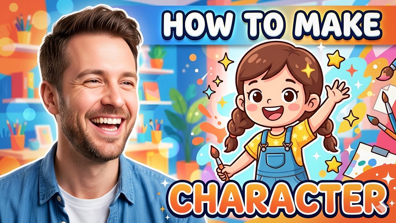 Create 2D Character with AI 🤖 + Animate in Adobe Animate (Full Tutorial)