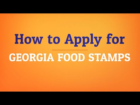 How to Apply for Georgia Food Stamps