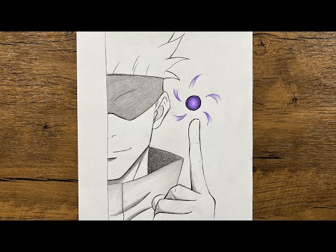How to Draw Gojo Satoru Hollow Purple Attack | Anime Drawing Tutorial Step-by-Step