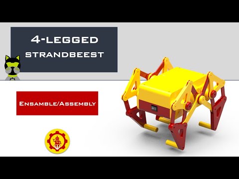 Free STL file 4-legged strandbeest 🕷️ ・3D printer design to download・Cults