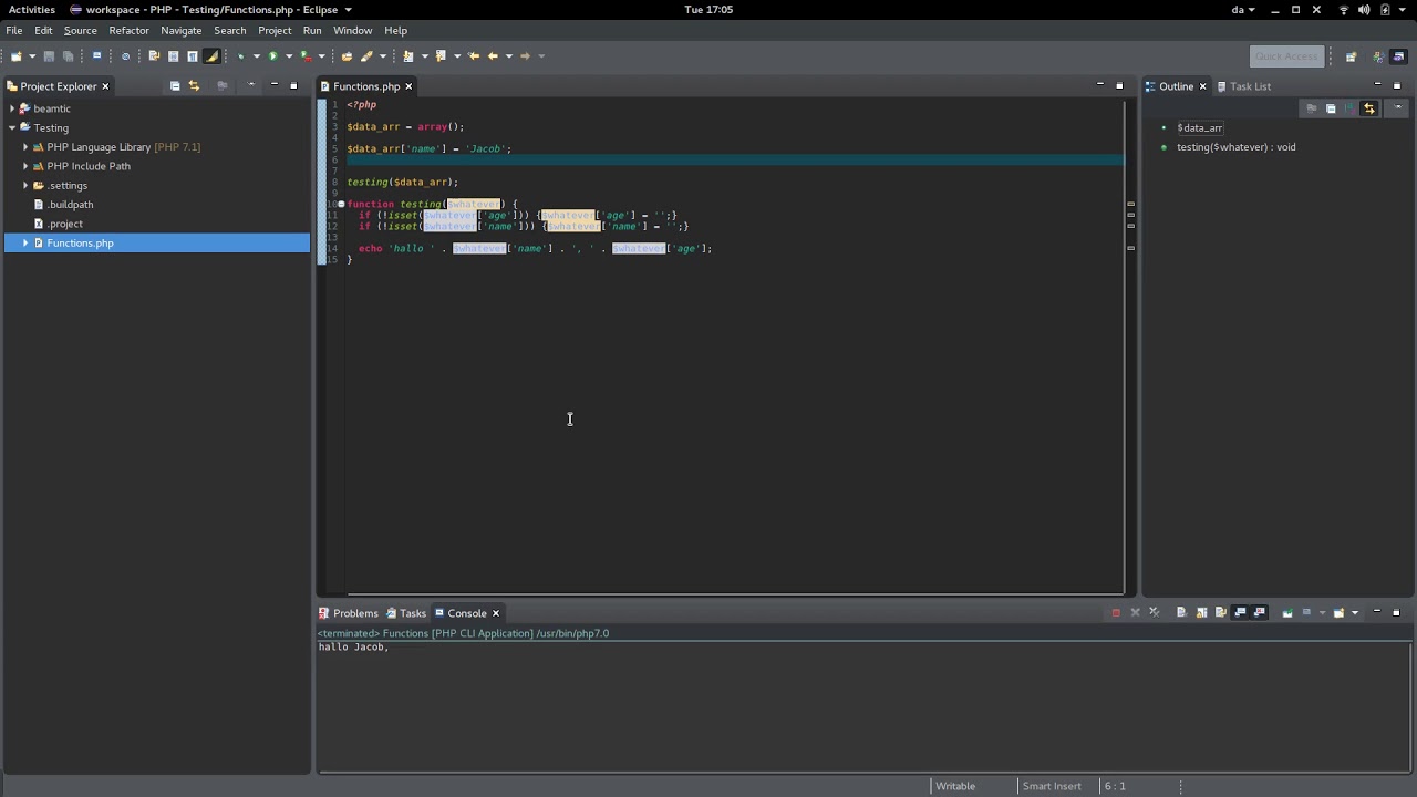 Define Undefined Array Elements In PHP Functions