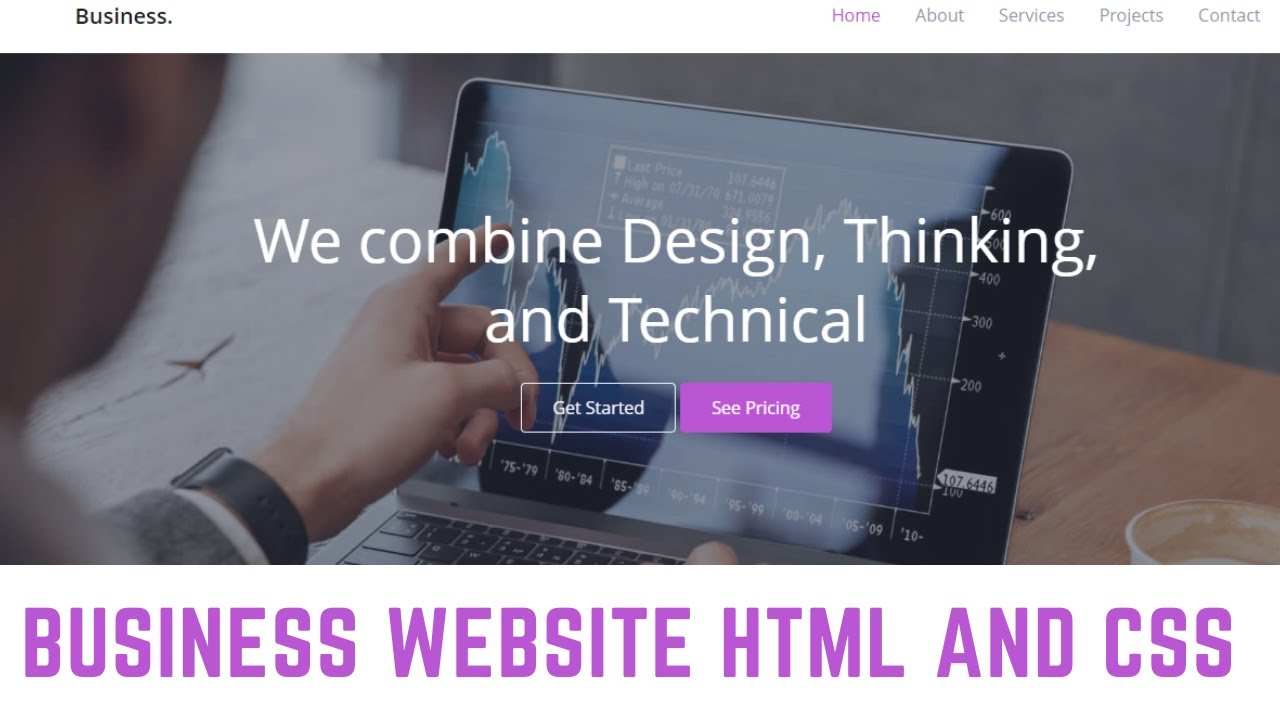 How to make a Business Website template in html css and javascript | Source code