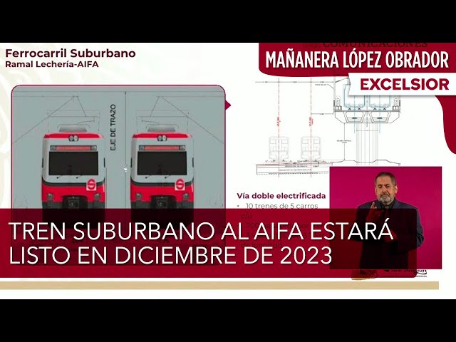 Tren al AIFA listo en junio de 2024