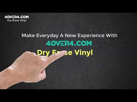 Adhesive Vinyl Dry Erase Board | 4OVER4.COM