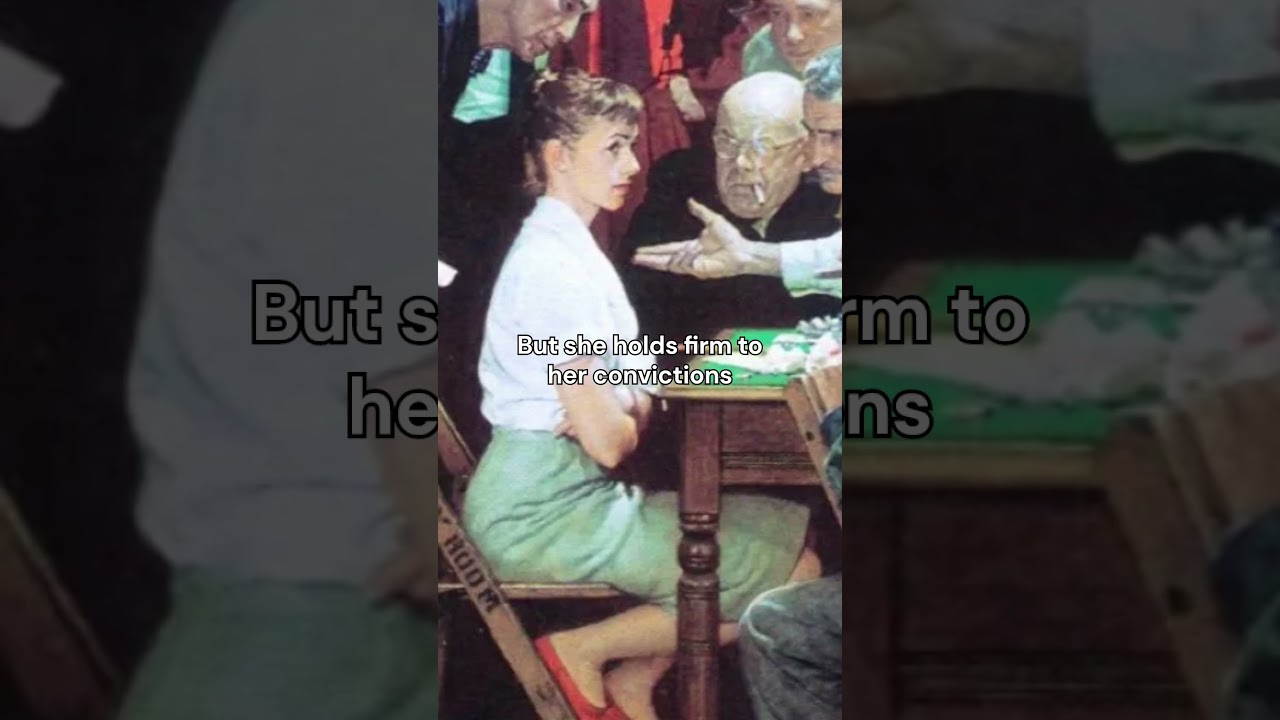 The Holdout by Norman Rockwell #art #history #arthistory #stories