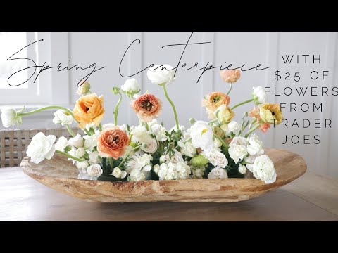 $25 TRADER JOES Spring Flower Centerpiece