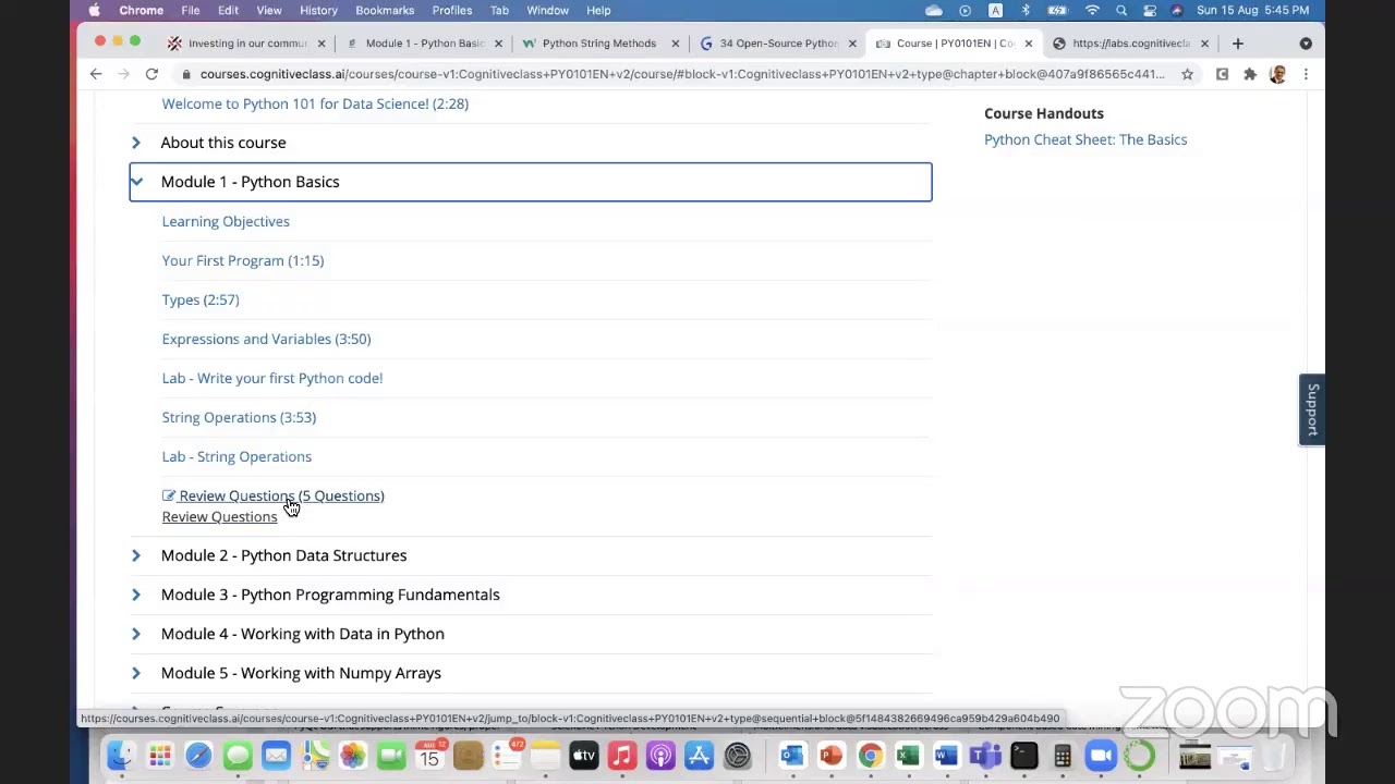 Python for Data Science - Module 1 Introduction