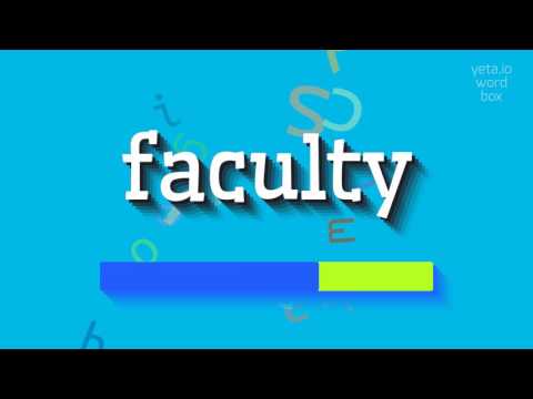 How to say "faculty"! (High Quality Voices)