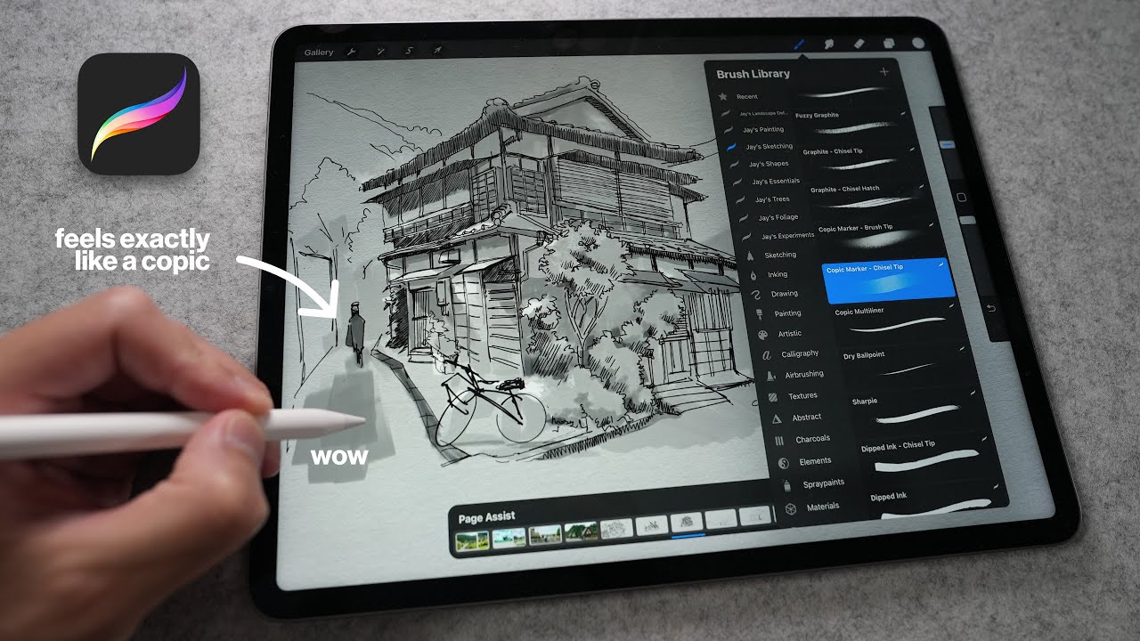 I didn't think this was possible... [My Procreate brushes for sketching]