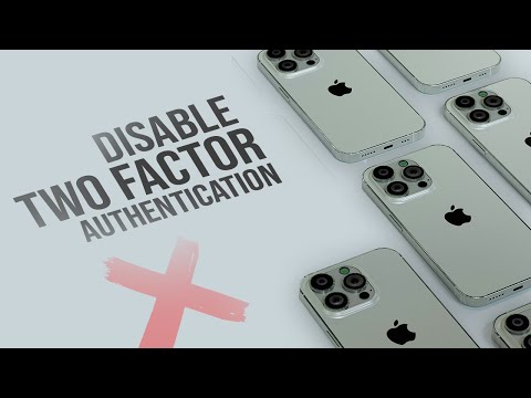 How to Disable Two Factor Authentication on iPhone (tutorial)
