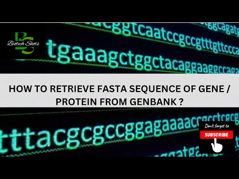 HOW TO RETRIEVE GENE / PROTEIN SEQUENCE IN FASTA FORMAT FROM GENBANK ?