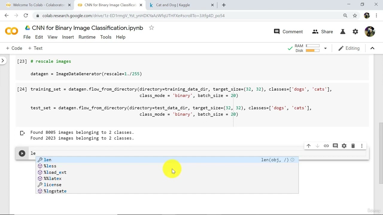 78   Binary Image Classification Step 4