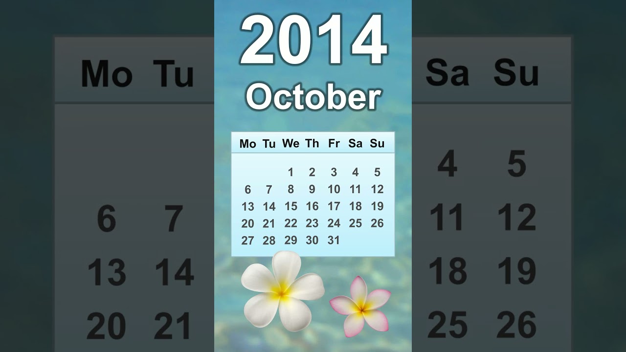 October 2014 Calendar
