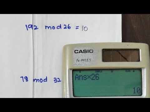Taking Mod in a scientific calculator.Easy steps #modulos