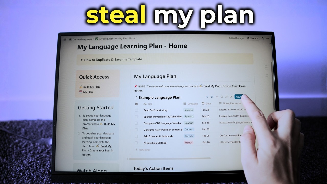 Create a Language Learning Plan in 10 Minutes