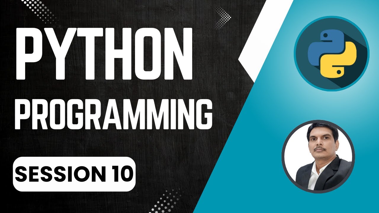 Session 10- Python Programming for Selenium