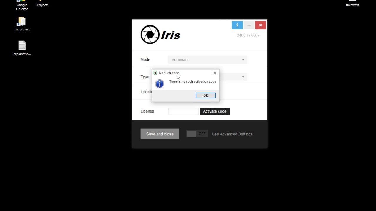 Iris - How to activate Iris Pro