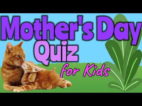 MOTHER'S DAY QUIZ for kids with Miss Ellis #mothersday
