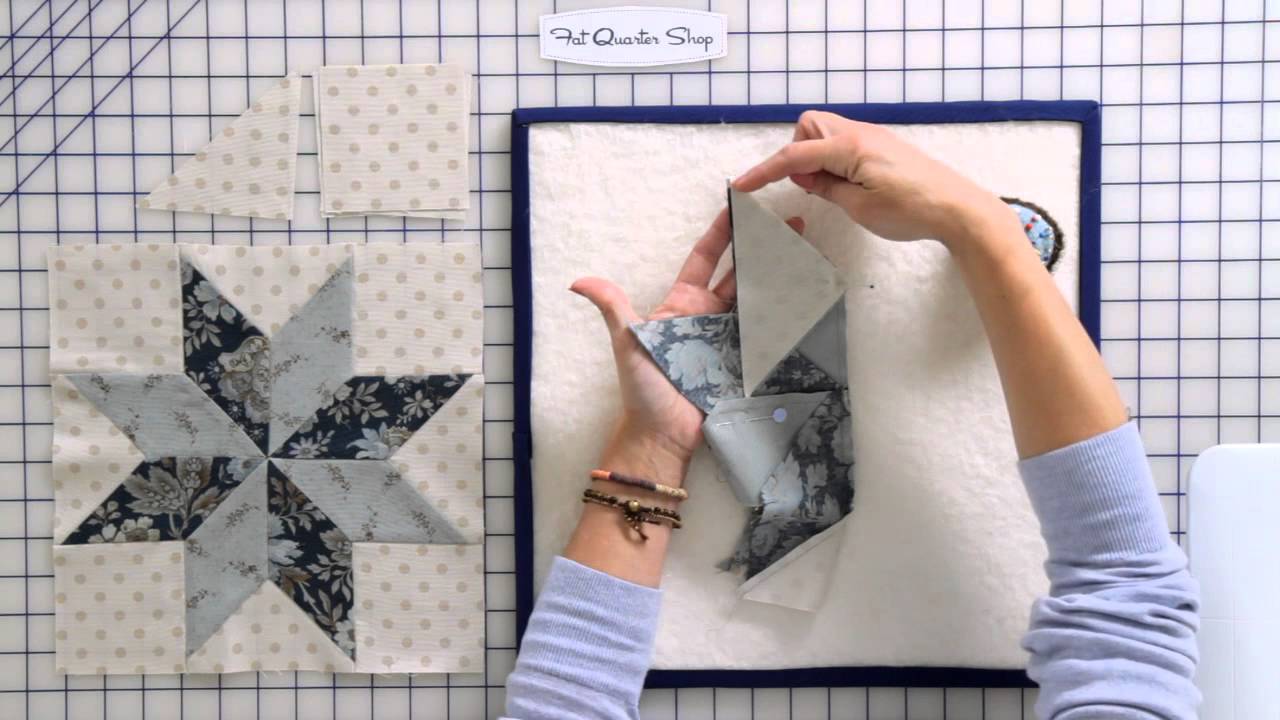 How to Sew a Basic Y-Seam in a Quilt Block by Edyta Sitar of Laundry Basket Quilts