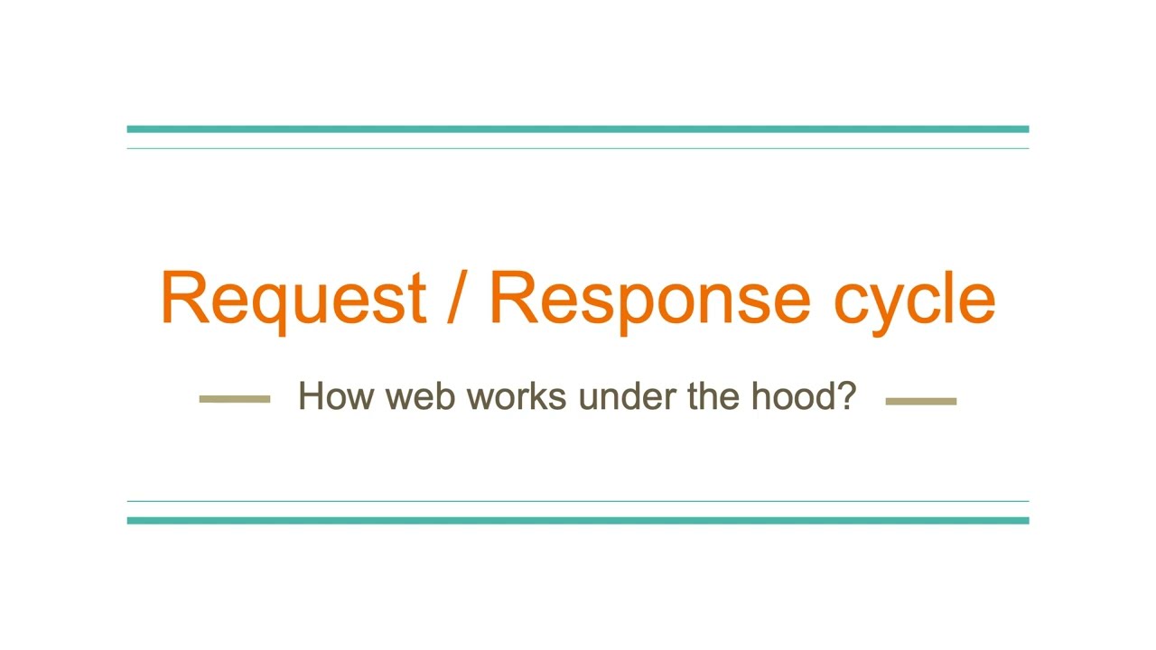 Request-Response cycle in Rails Applications