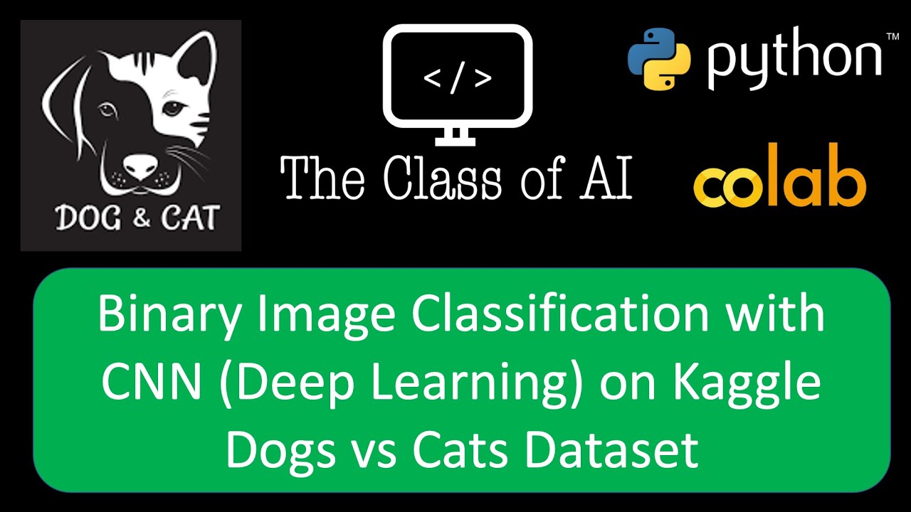 Binary Image Classification with CNN (Deep Learning) on Kaggle Dogs vs Cats Dataset