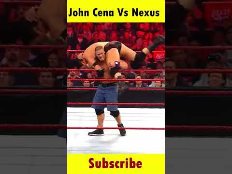 John Cena team vs Nexus best match in WWE |Fire WWE| #shorts