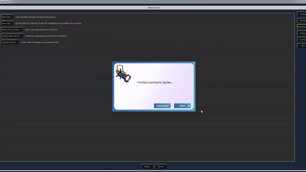 Eos Family | Exporting Log Files