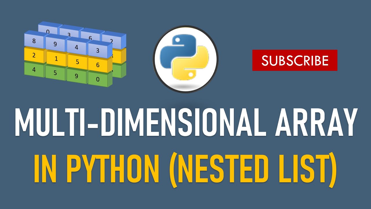 Python for Beginners: 20. Multidimensional Array using Nested List