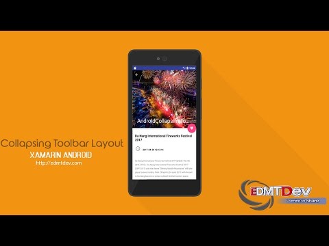 Learn Xamarin Android Tutorial Collapsing Toolbar Layout - Mind Luster