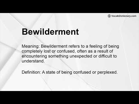 Bewilderment Meaning