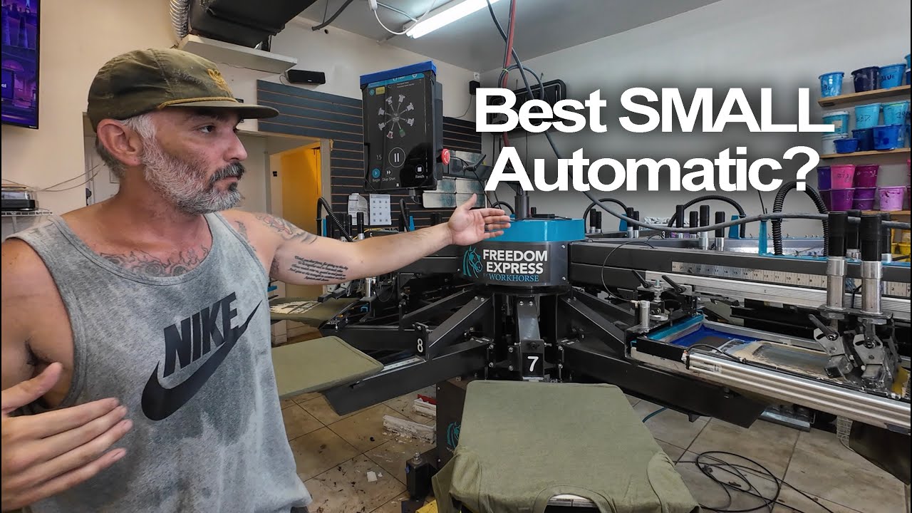BEST small auto screen printing press? Workhorse Freedom Express