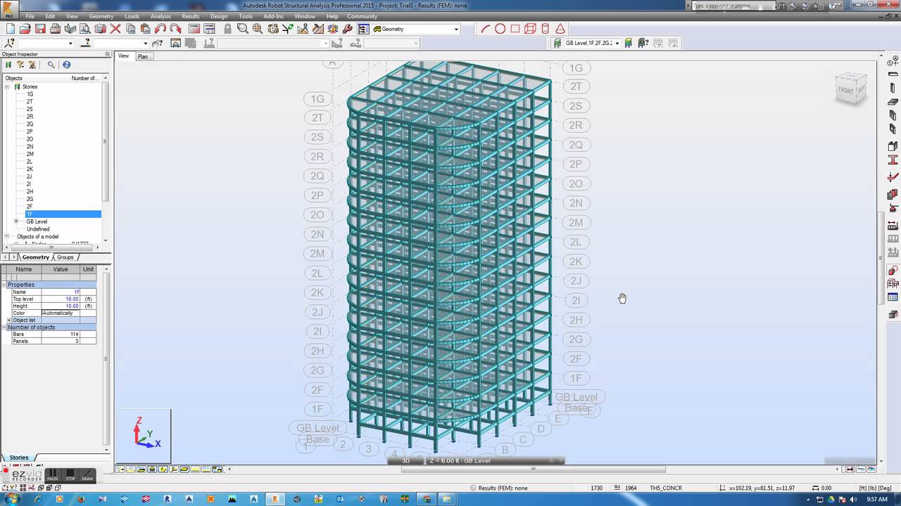 8. Autodesk Robot Structural Analysis-Replicate or Copy Story