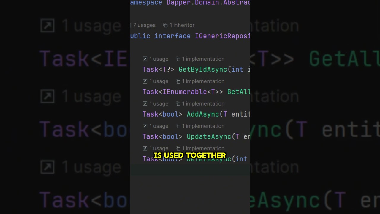 .NET Dapper generic repository pattern