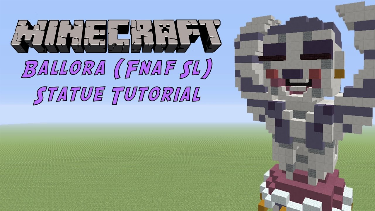 Minecraft Tutorial: Ballora (FNAF Sister Location) Statue
