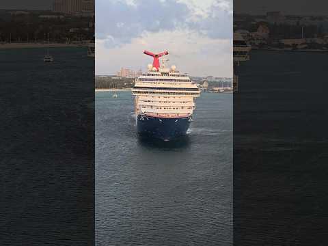 it's gonna hit us! #carnivalsunrise in#nassau #cruiseport #bahamas #royalcaribbean #music #sea #asmr