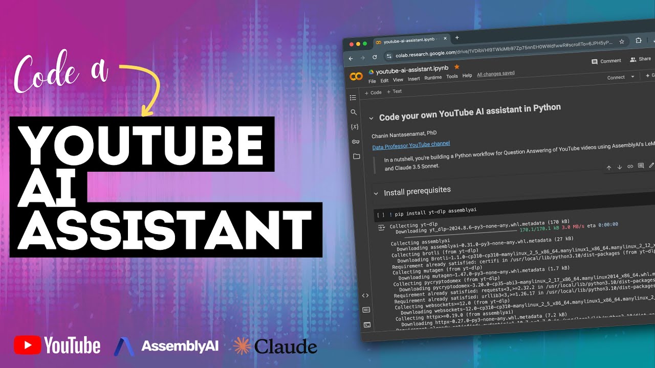 Code your own YouTube AI assistant in Python