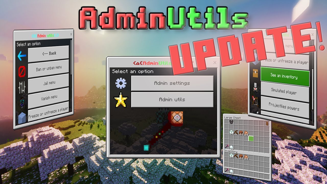 AdminUtils | (1.21.50) Update | New Freecam system