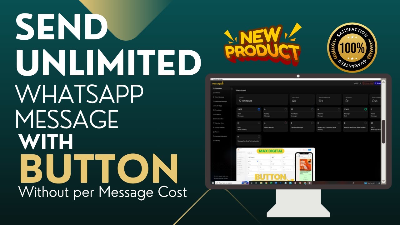 WhatsApp Button Software |  Max Button Software  |  Demo Video | Bulk Messaging Software