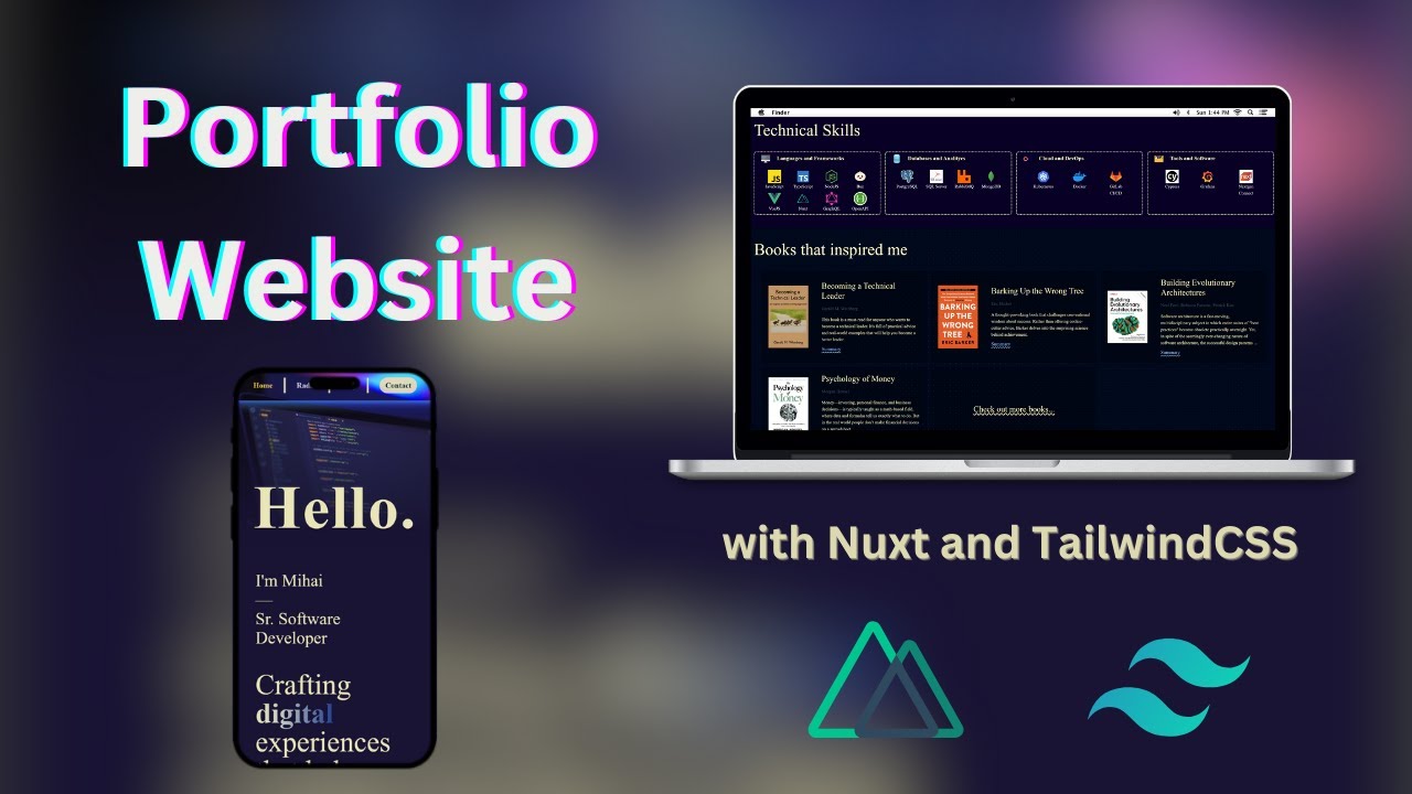 Build a Stunning Portfolio Website with Nuxt.js, TailwindCSS and Bun - Step-by-Step Guide