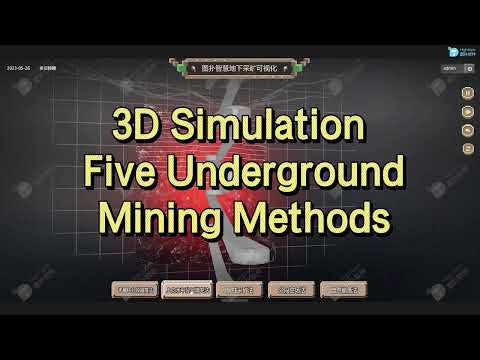 The 3D Simulation of Five Underground Mining Methods | * Free SDK Trial *