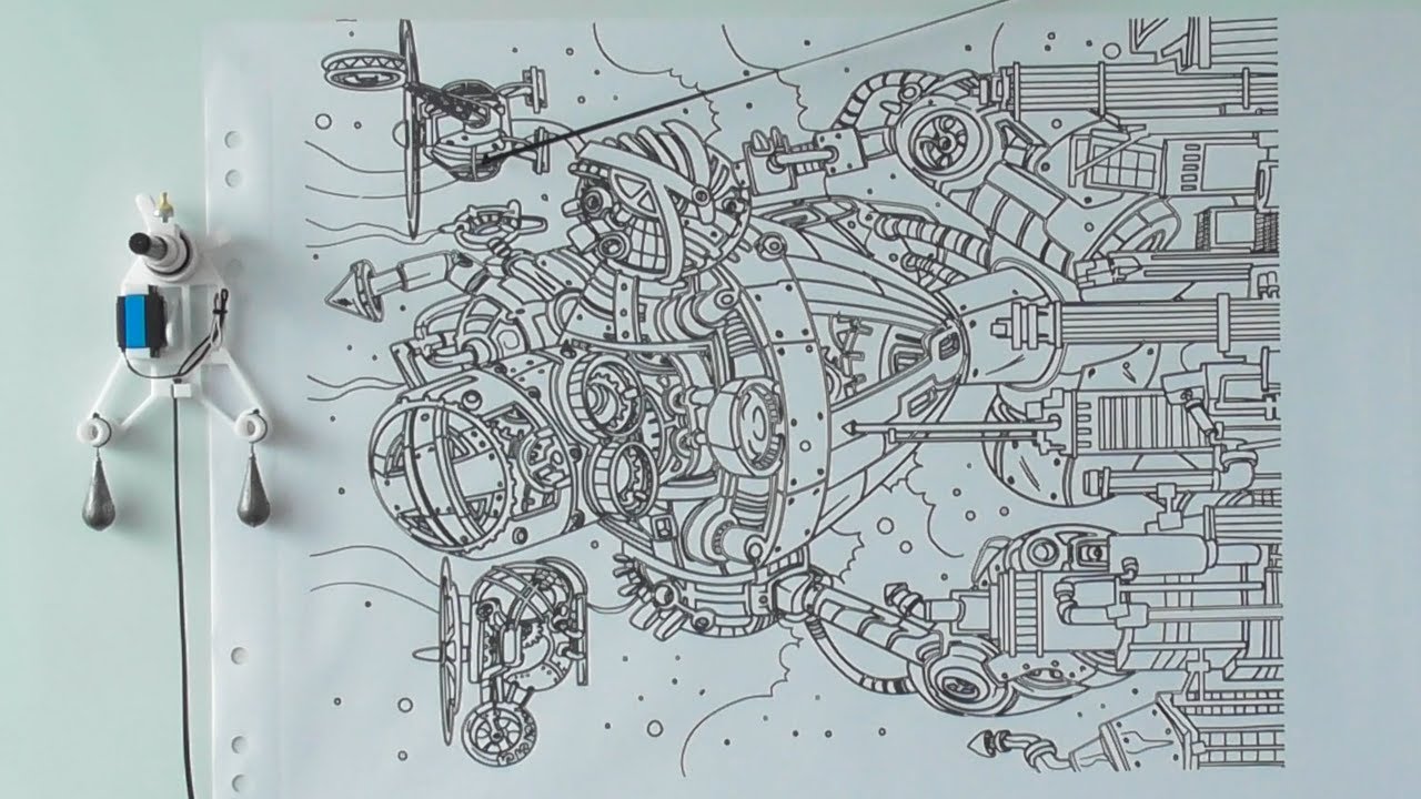 V-Plotter (wall plotter) mit Raspberry Pi