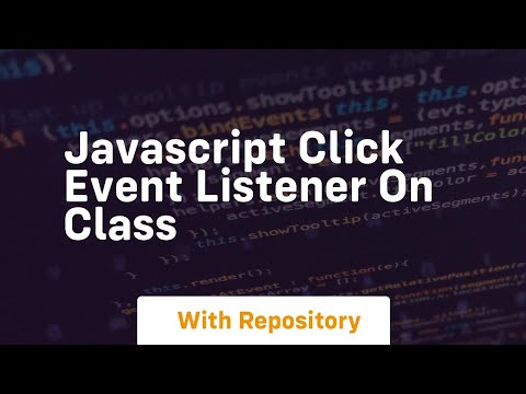 javascript click event listener on class