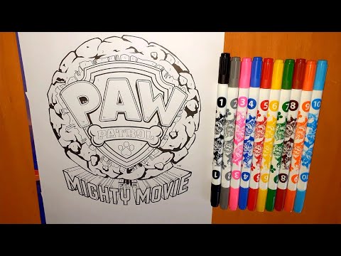 Coloring Paw Patrol The Mighty Movie Poster | Paw Patrol 8