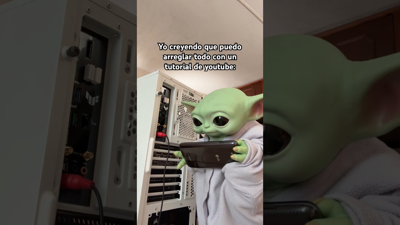 Jaja avisan ya que hice todo mal 😩 #humor #meme #babyyoda #tutorial