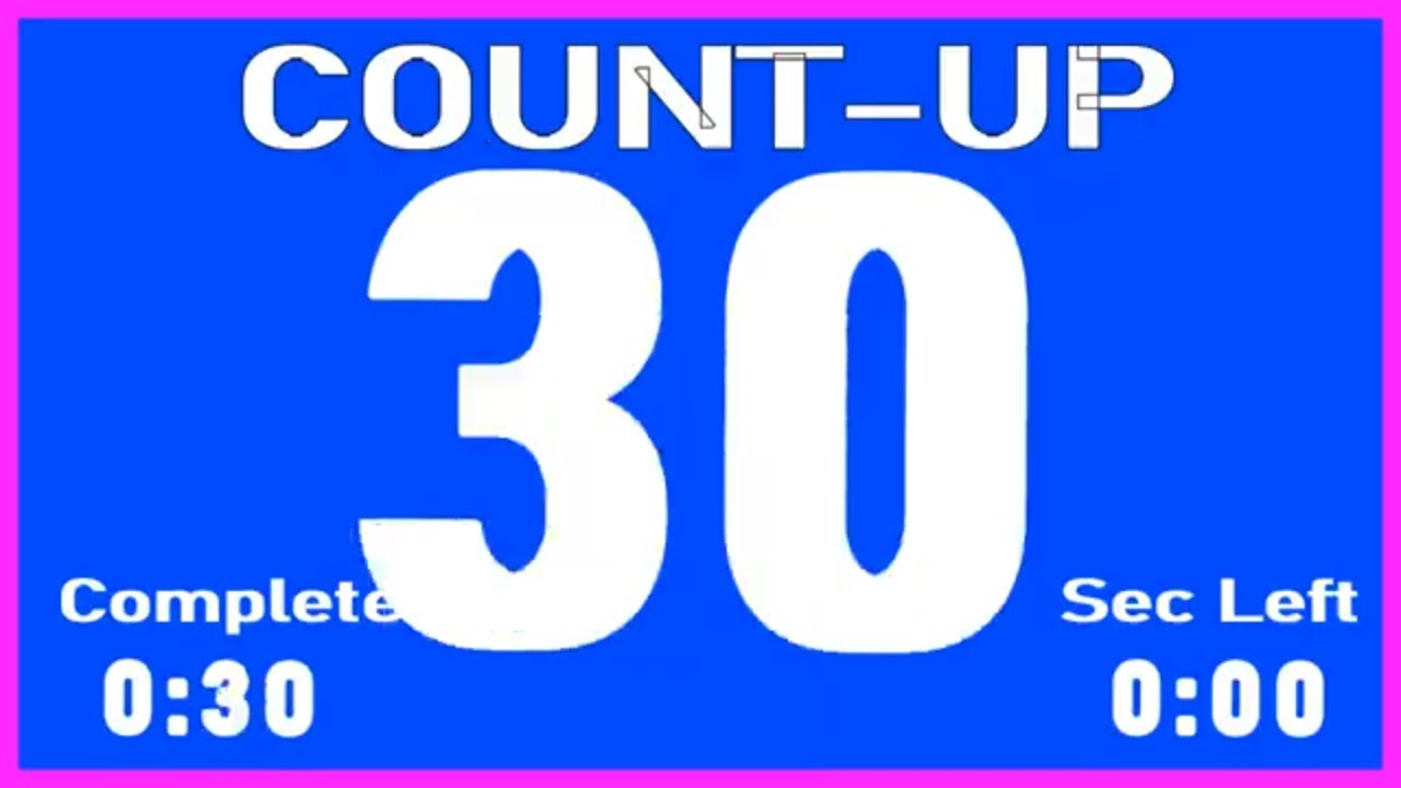 30 Second Timer with Countup