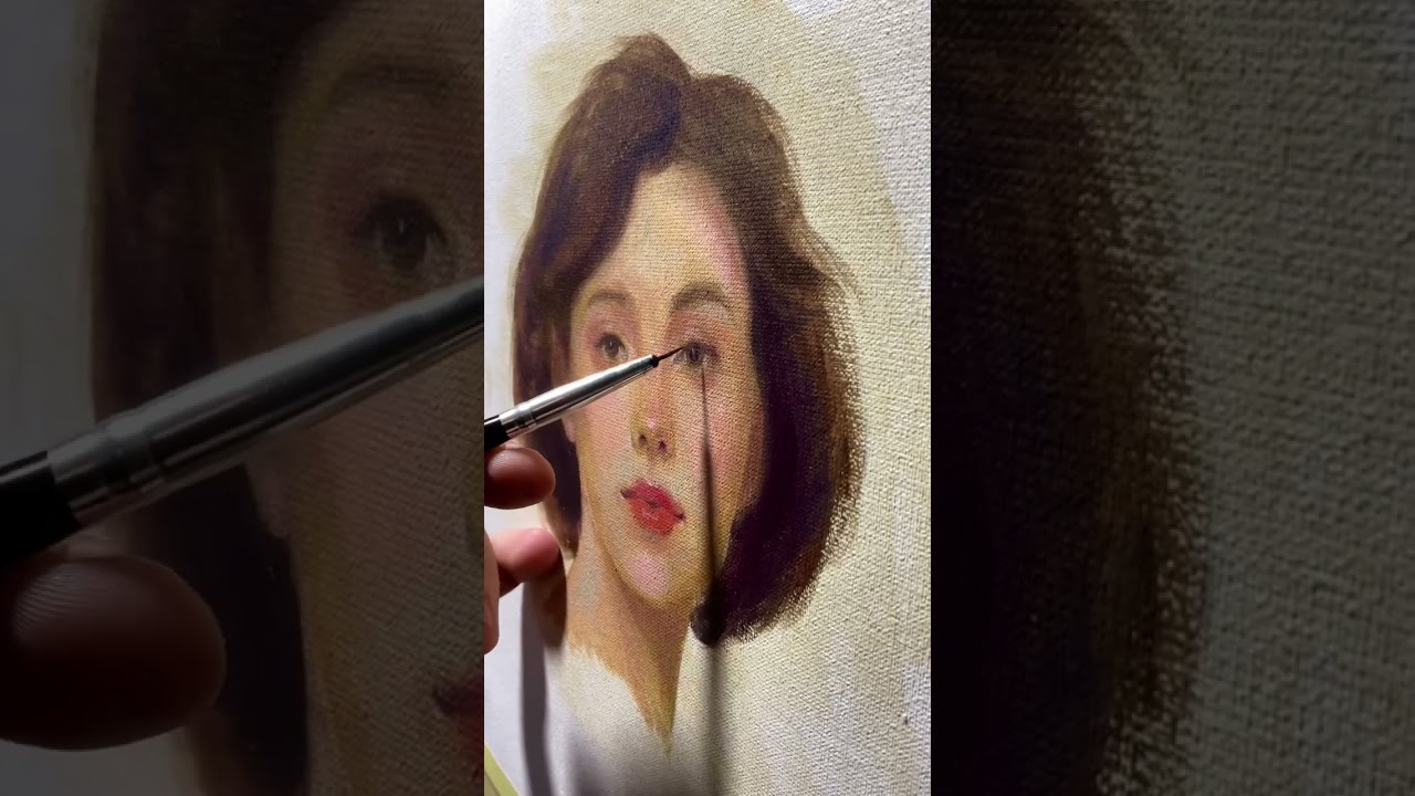 Oil on canvas, portrait