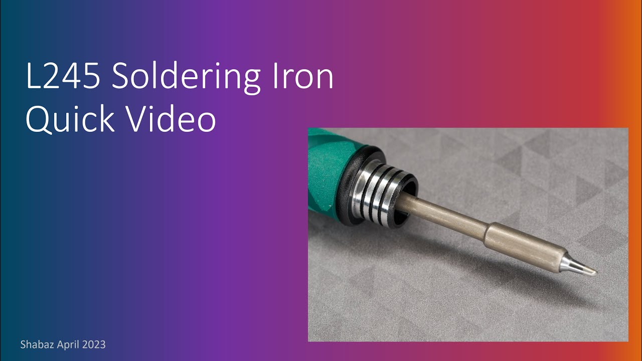USB-C Soldering Iron as a Daily Tool - element14 Community