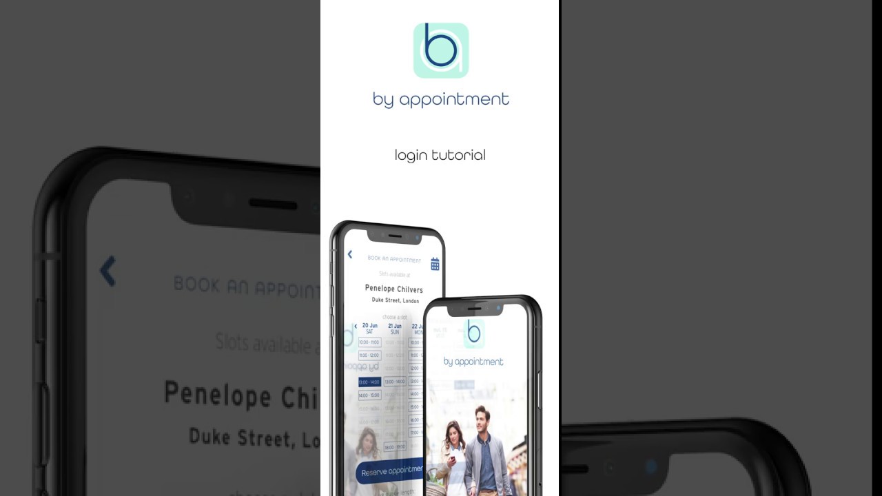 By Appointment app - login tutorial