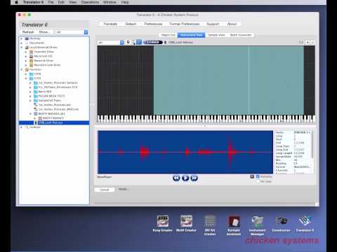 Chicken Systems Translator - Instrument Screen