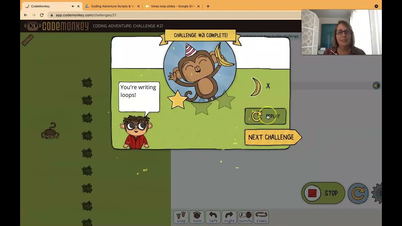 Coding Adventure Part 1: Times Loop. CodeMonkey.